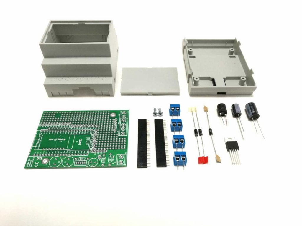 ArduiBox ESP Hutschienengehäuseset für ESP32/ESP8266 (transparent ...